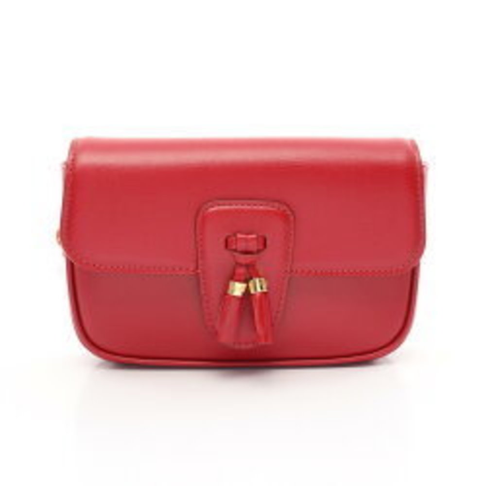 Celine Leather Waist Bag Red - Gem